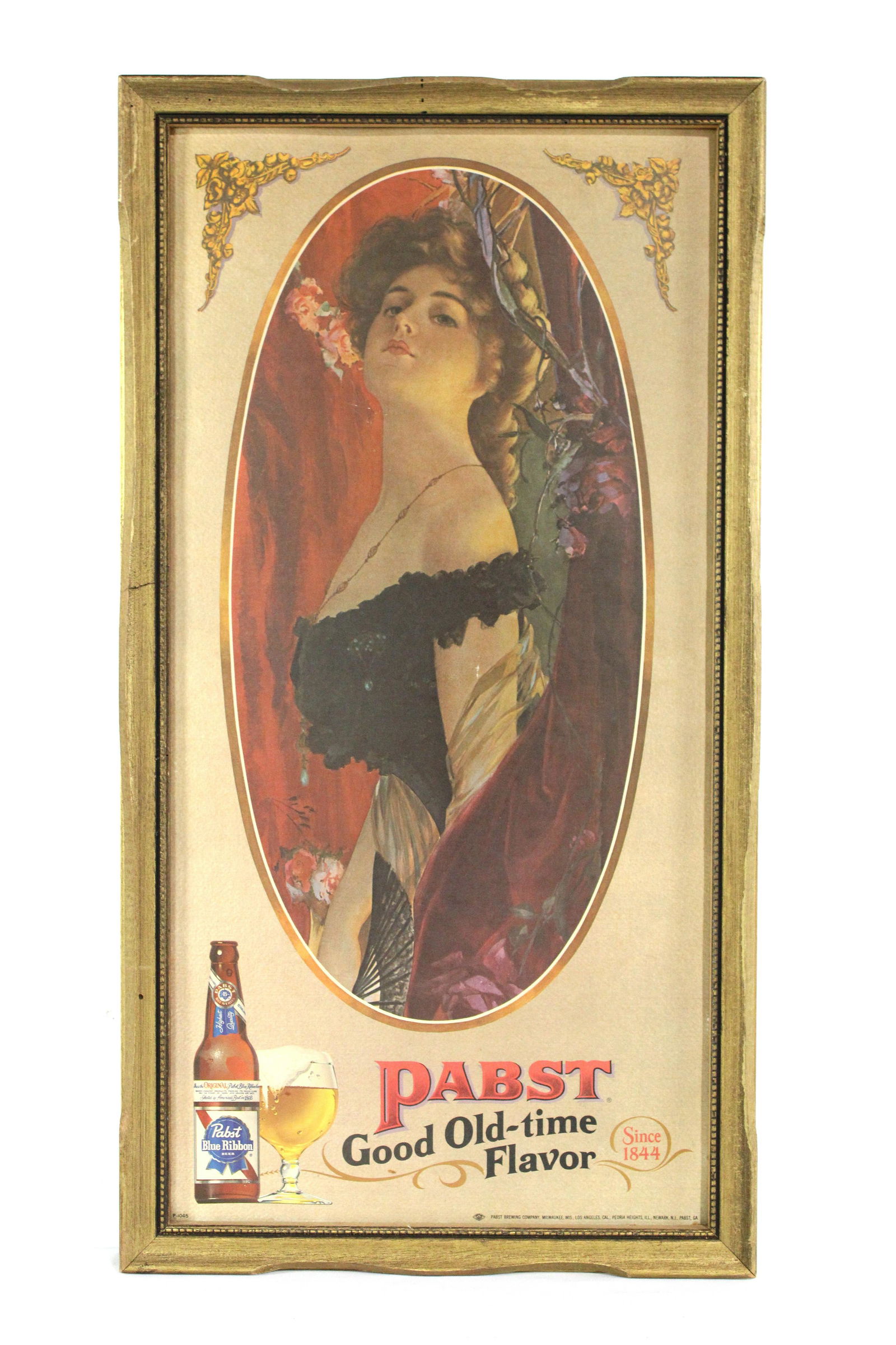 Pabst "good Old Time Flavor" Framed Advertisement
