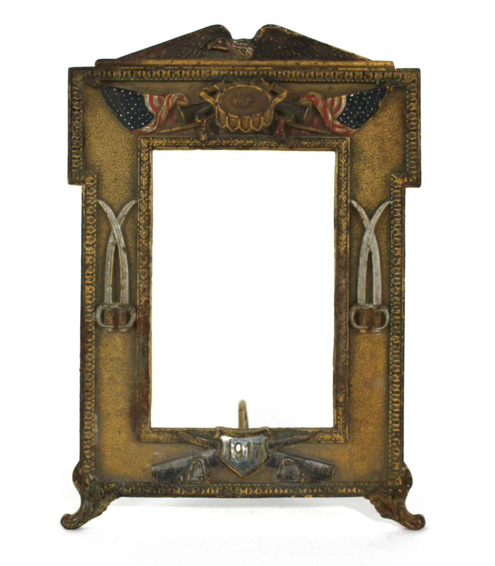 Antique Wwi Picture Frame, Circa 1917