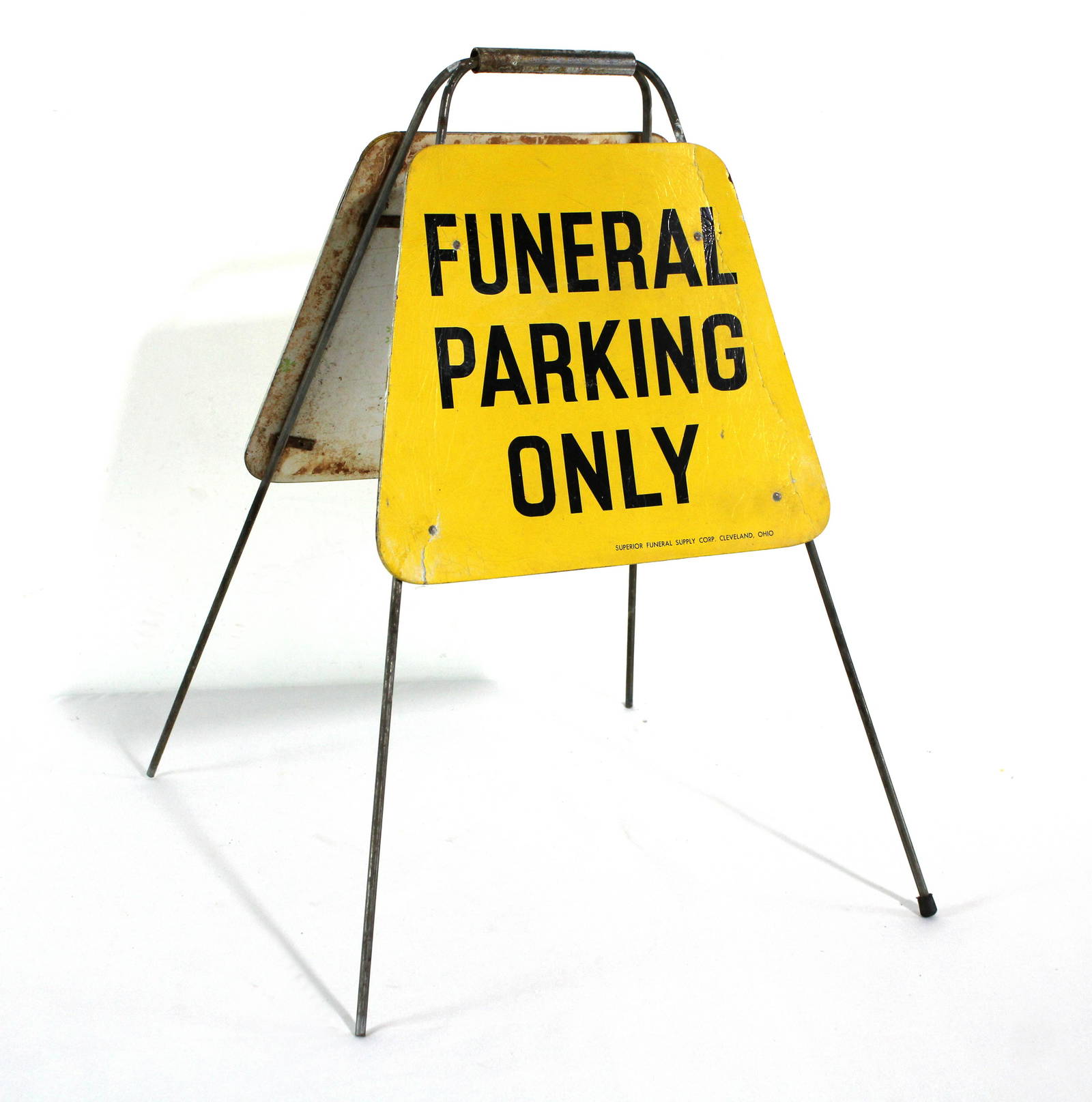 Funeral Parking Only Folding Sign Auction