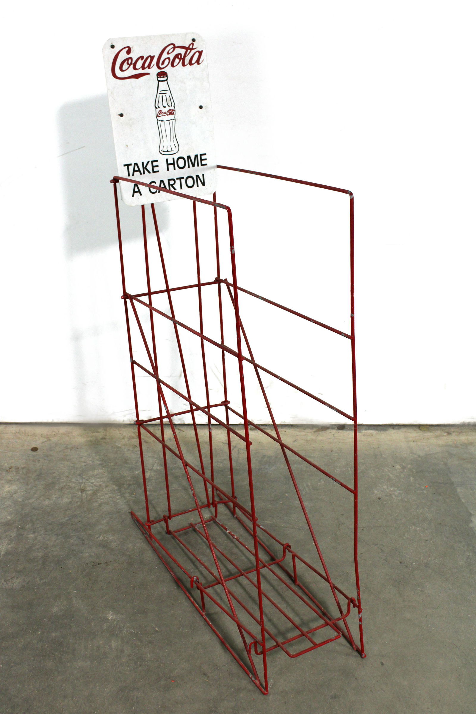Wire Coca Cola Store Rack