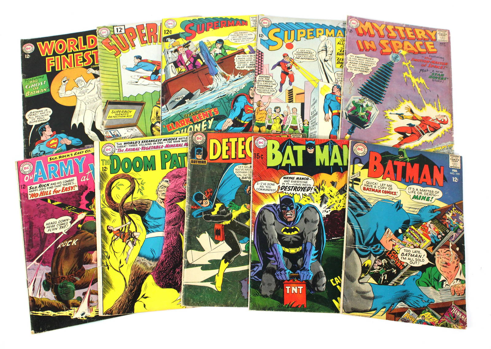 Silver Age Dc Comic Books Including Batman And Superman Auction
