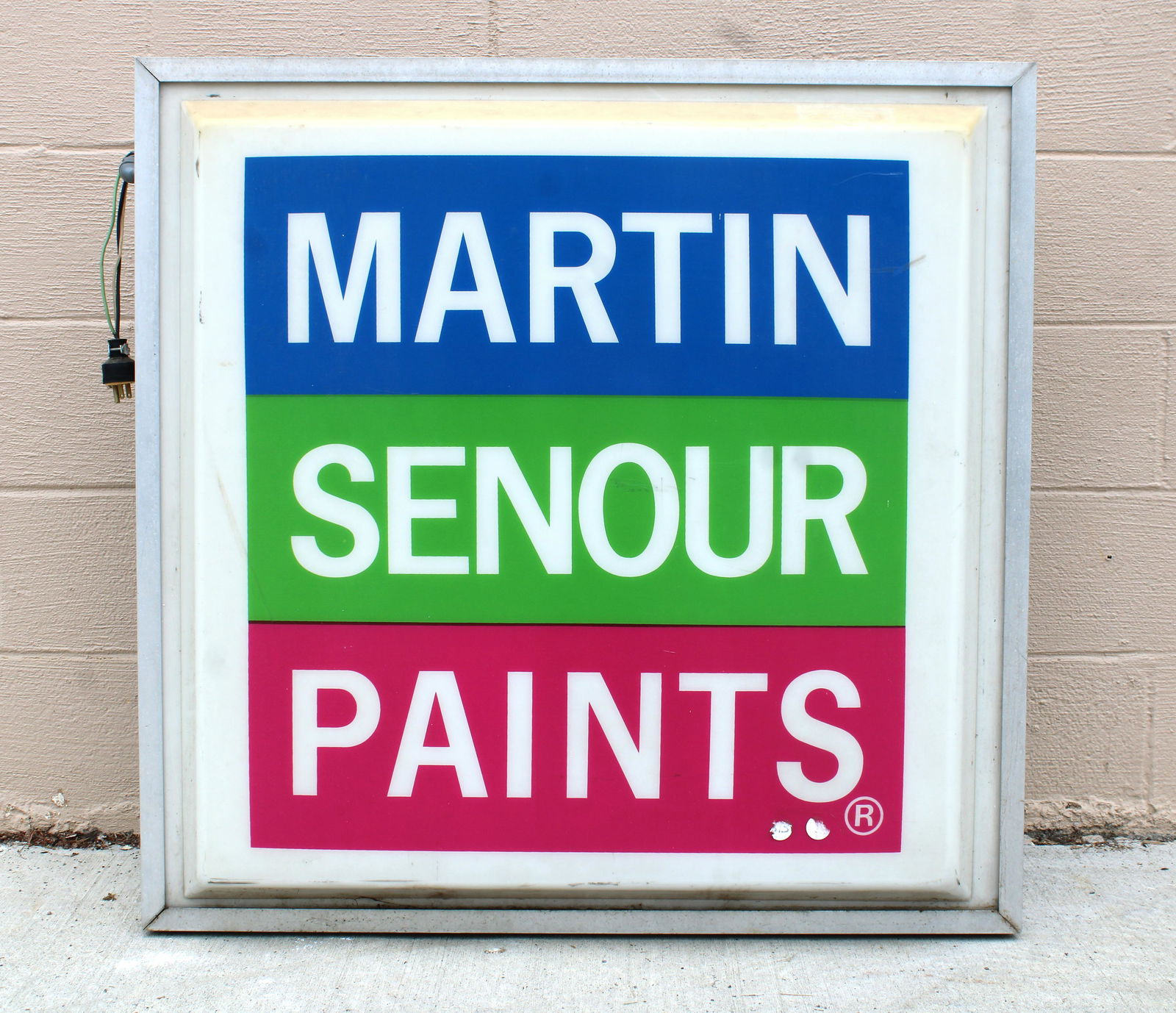 Martin Senour Paints Store Sign