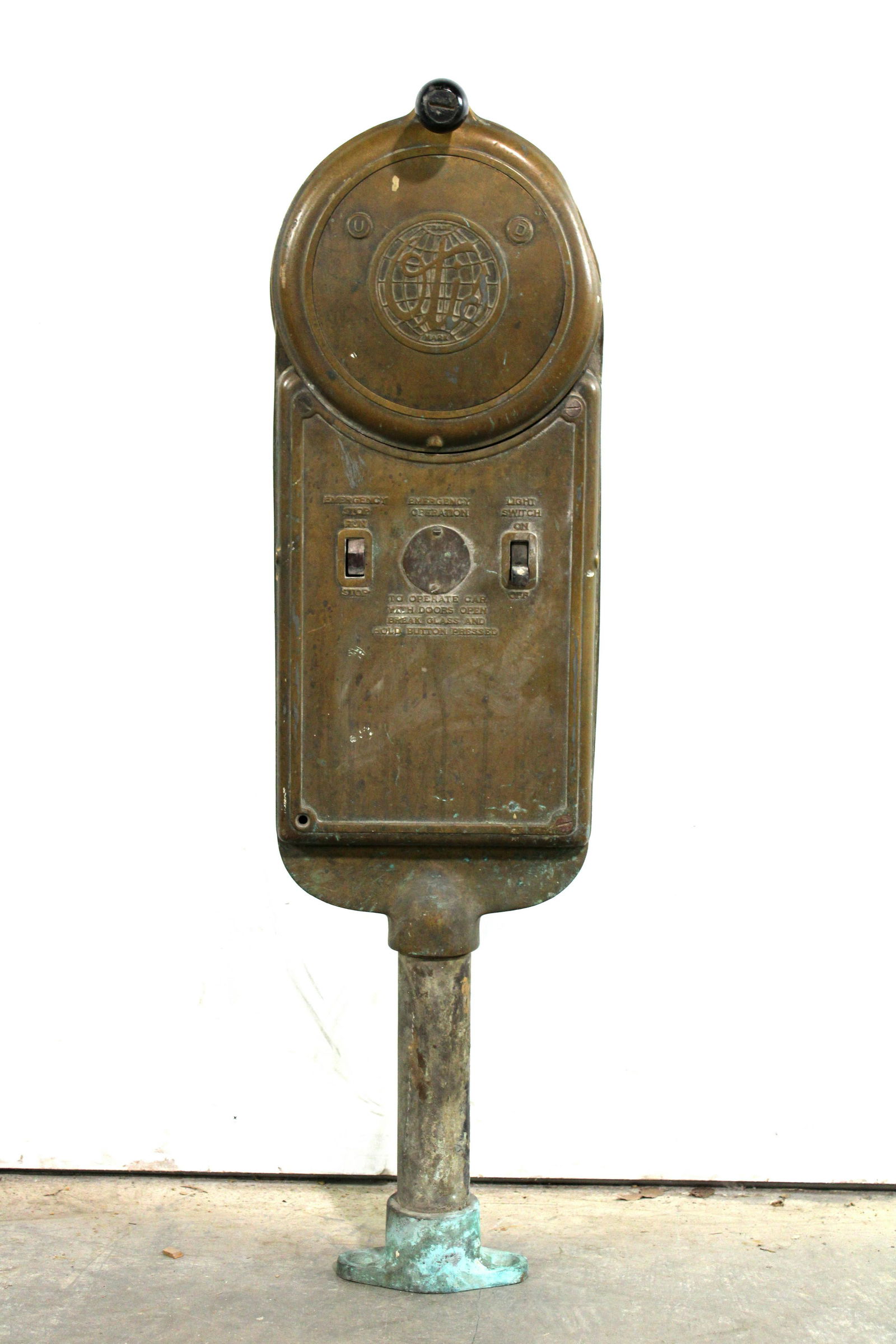 Antique Otis Brass Elevator Control Handle