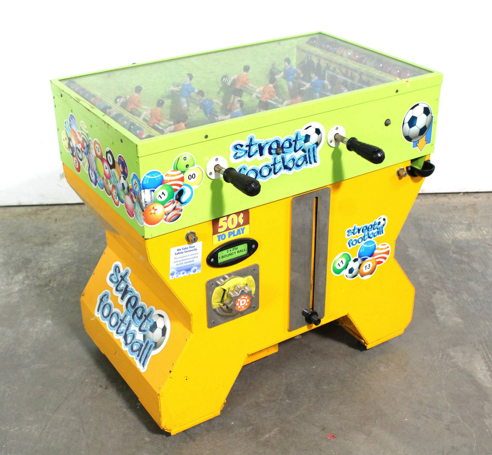 Street Football Coin Operated Kid's Foosball Table Auction