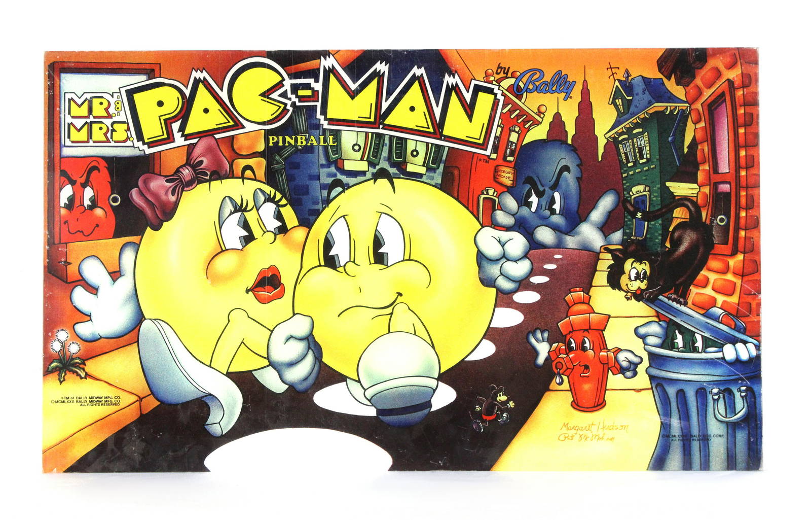 Mr. & Mrs. Pac-man Pinball Reproduction Plexi Auction