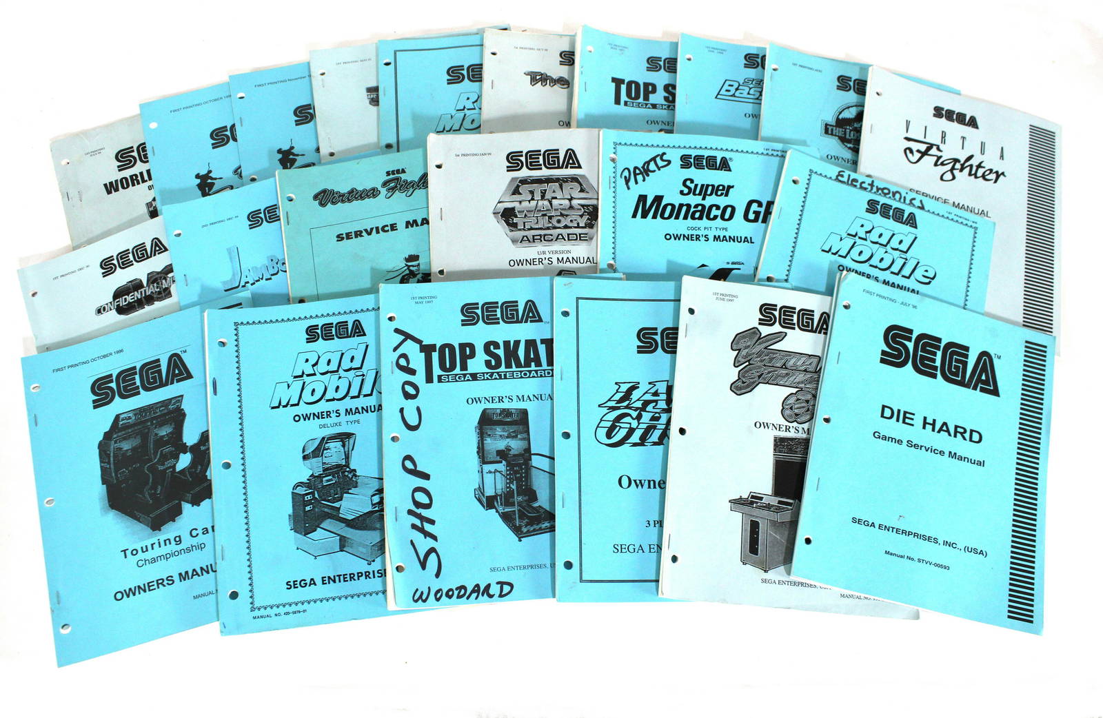 Sega Arcade Game Manuals, Lot 1 Auction