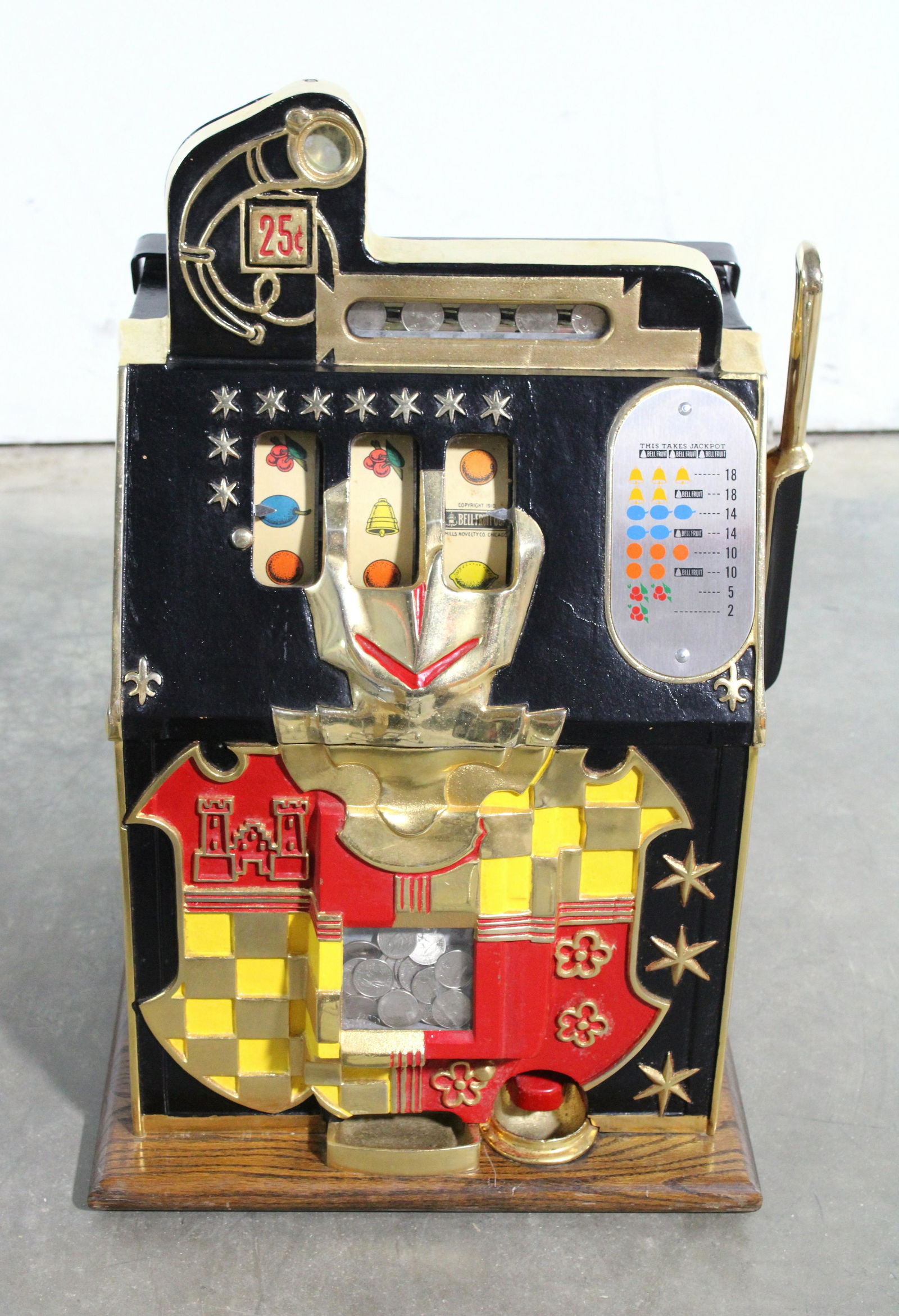 Mills Castle Front Slot Machine, Reproduction