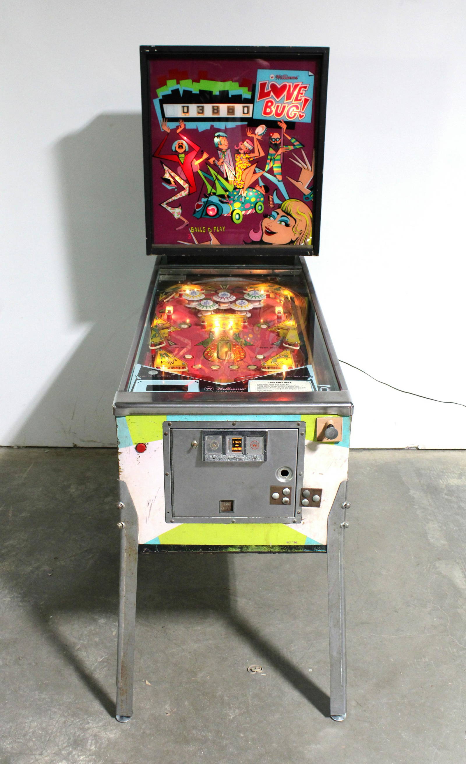 Wiliams Love Bug Pinball Machine Auction