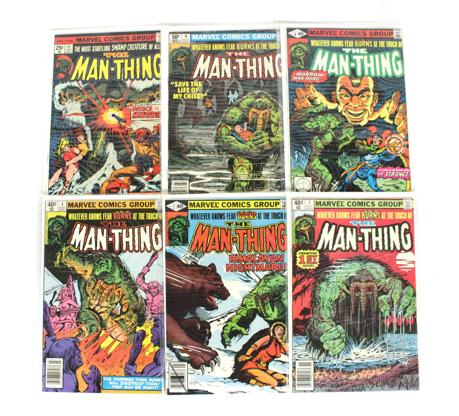 Marvel Comics The Man Thing Comic Books, Includes Issue 1 Auction