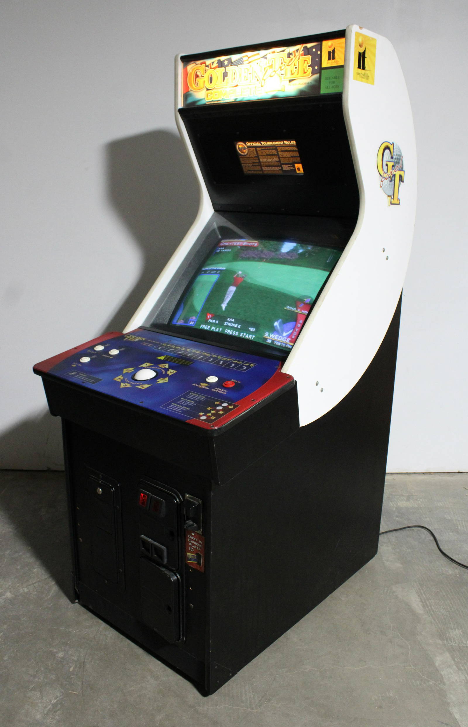 It Golden Tee Complete Golf Arcade Game Auction