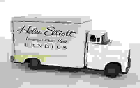 Helen Elliott Candies Friction Toy Truck, 1950s Auction