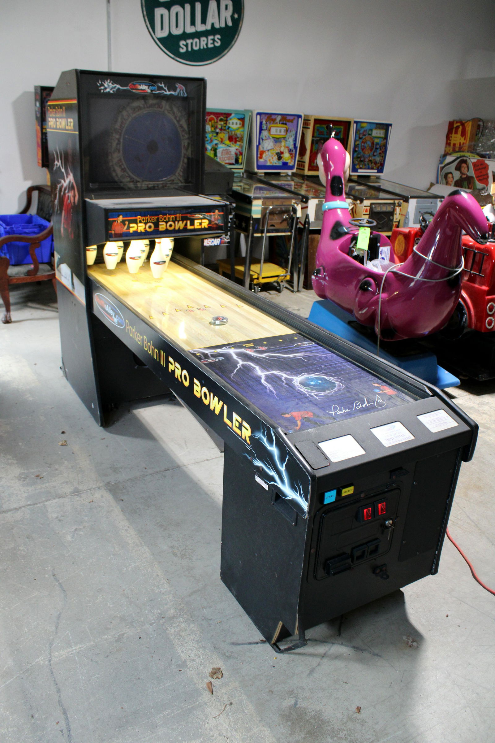 Parker Bohn Shuffle Alley Bowler Arcade Game