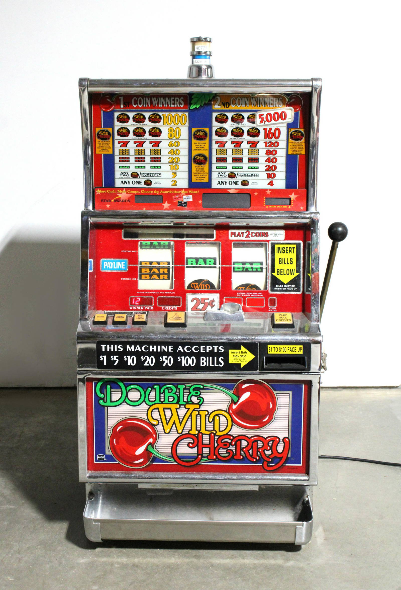 Double Wild Cherry Slot Machine Auction