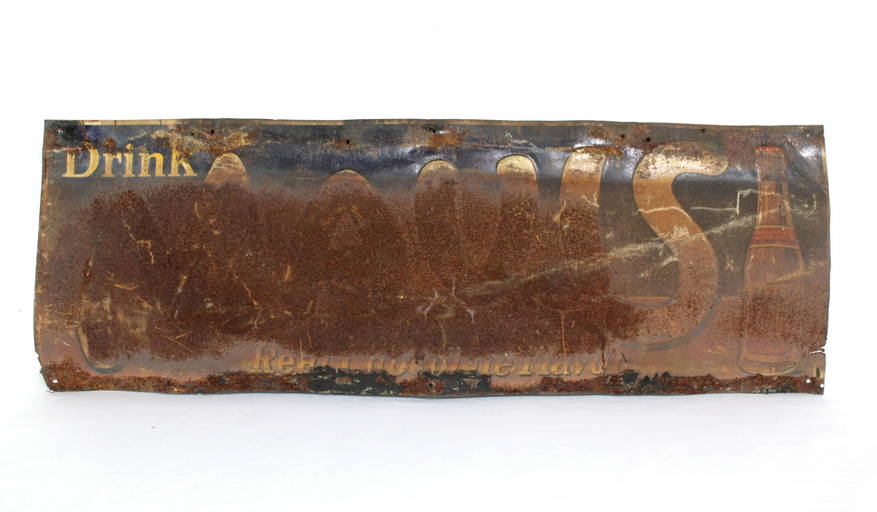 Drink Mavis Embossed Advertising Sign