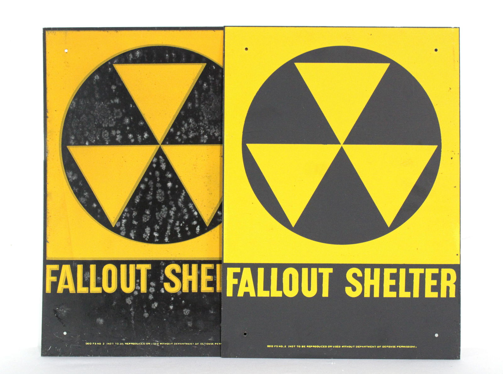Fallout Shelter Metal Signs, New Old Stock Auction