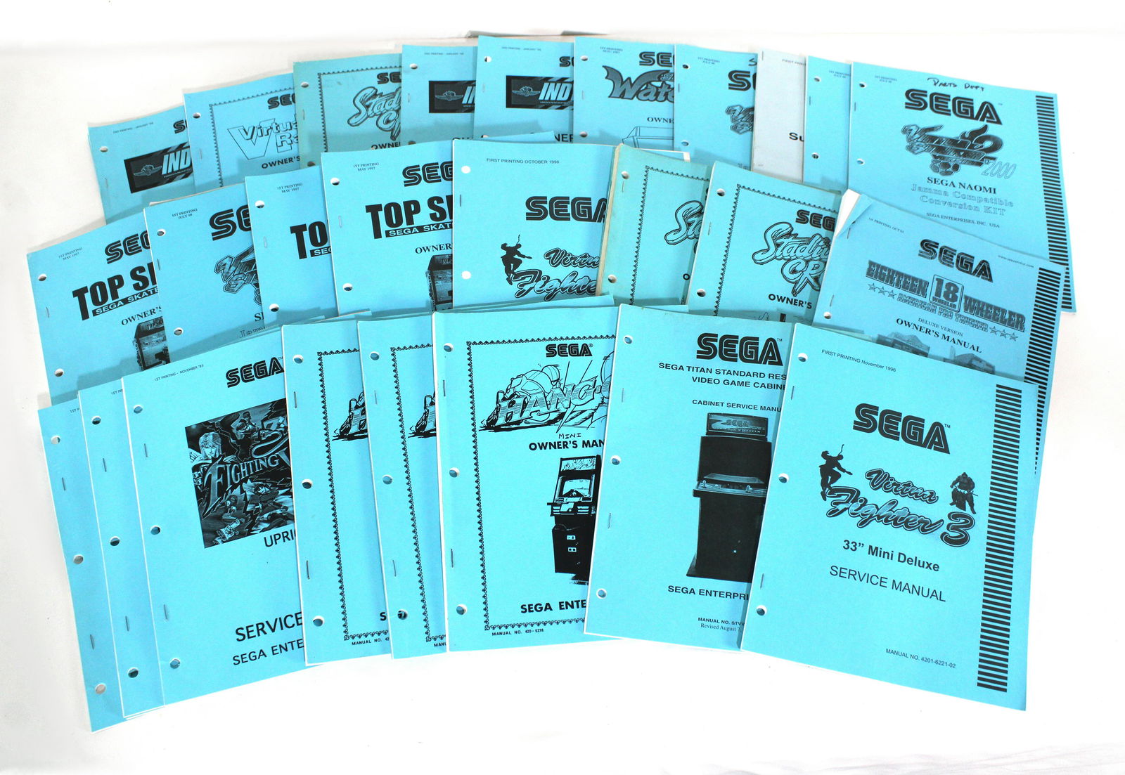 Sega Arcade Game Manuals
