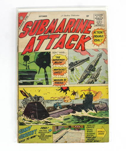 Charlton Comics Submarine Attack Comic Book