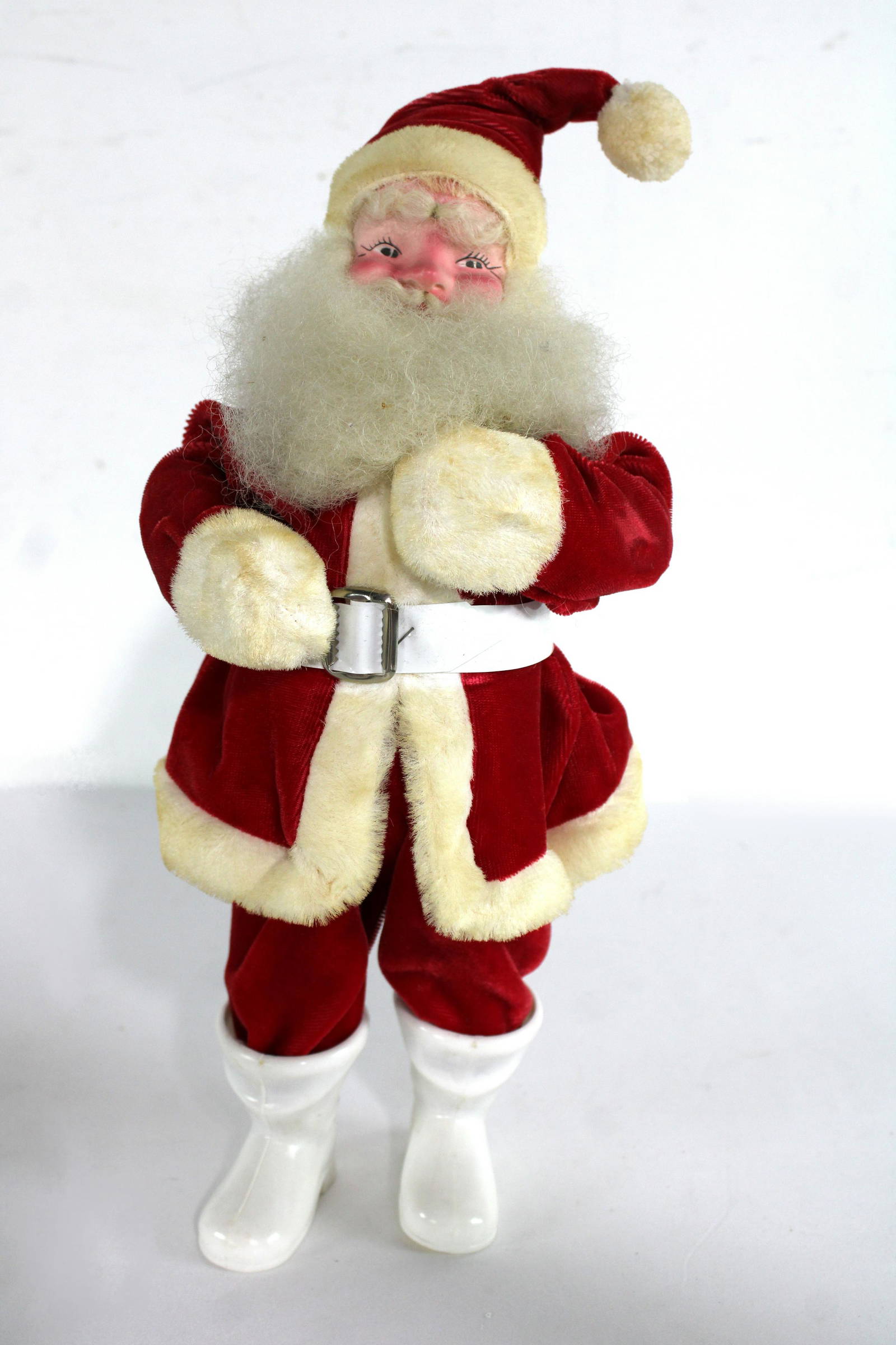 Harold Gale Santa Clause With Red Velvet Suit And Mohair, 1960s Auction