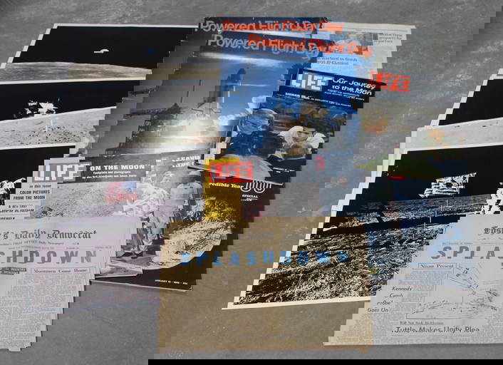 Apollo 11 Moon Landing Memorabilia Incl. Life Magazines