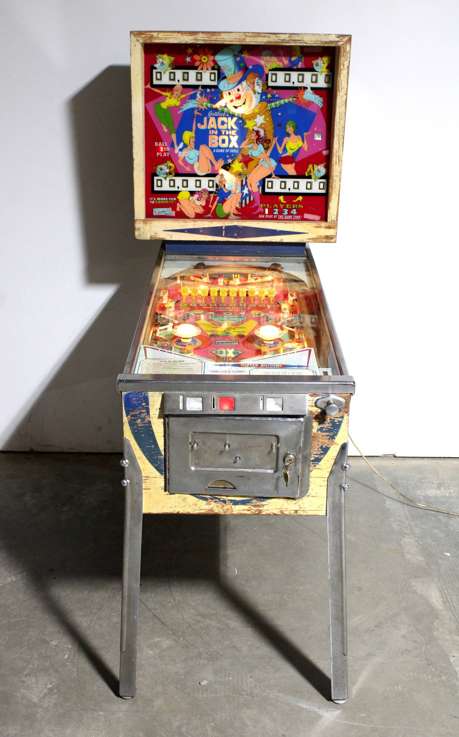 Gottlieb Jack In The Box Pinball Machine Auction