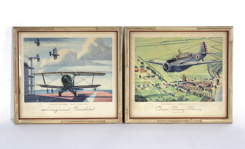 Vintage Charles H. Hubbell Aviation Prints