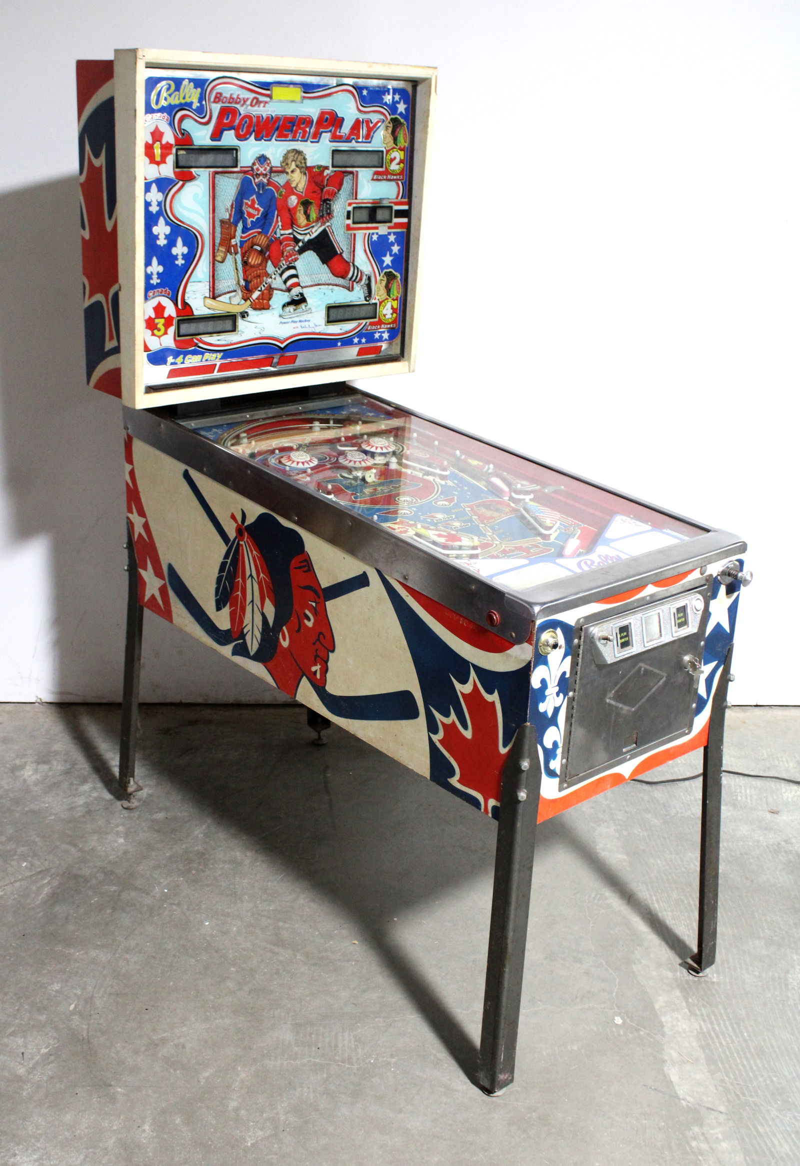 Bally Bobby Orr Power Play Pinball Machine Auction