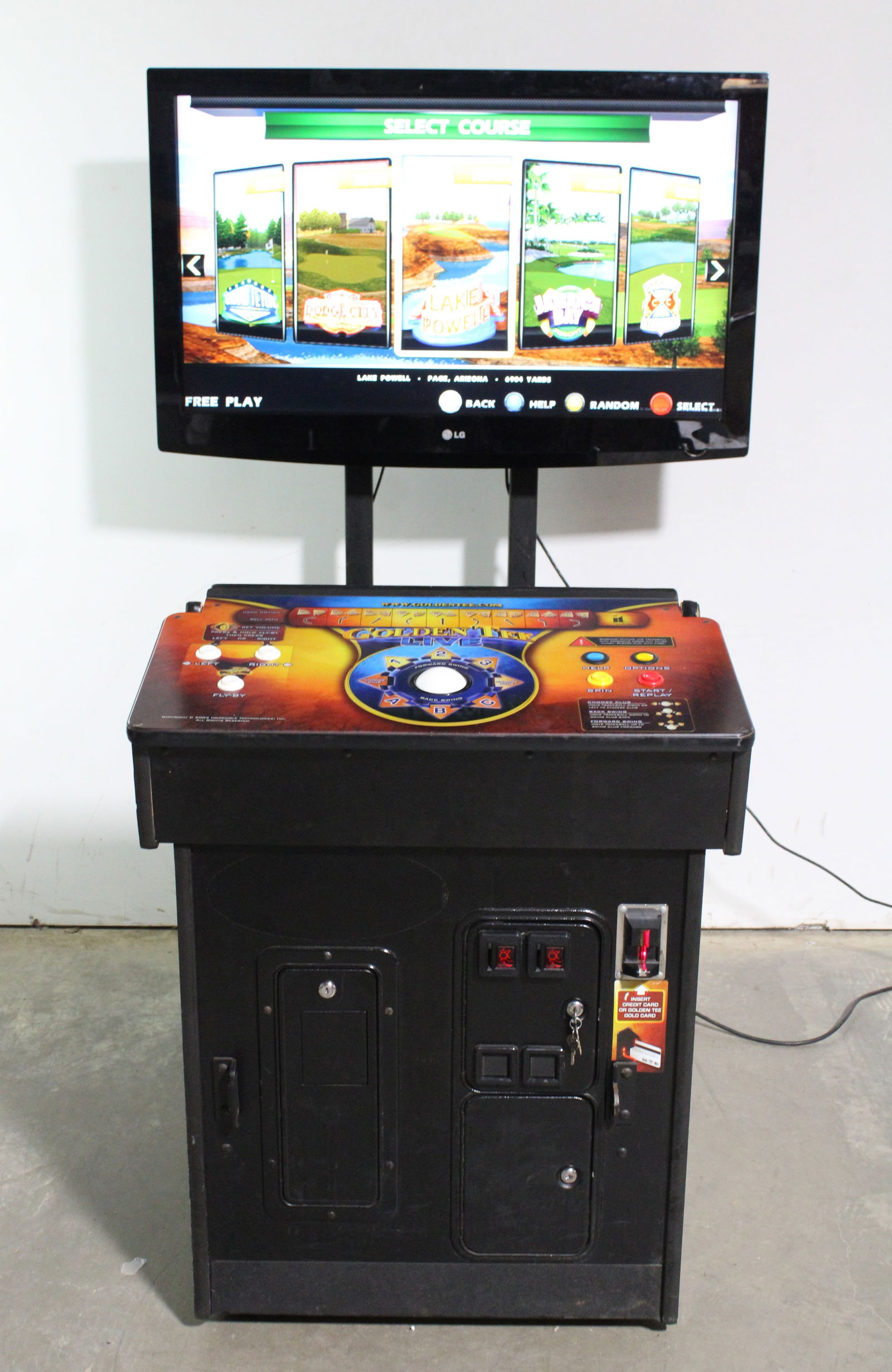 Golden Tee 2020 Pedestal With 42" Screen Auction