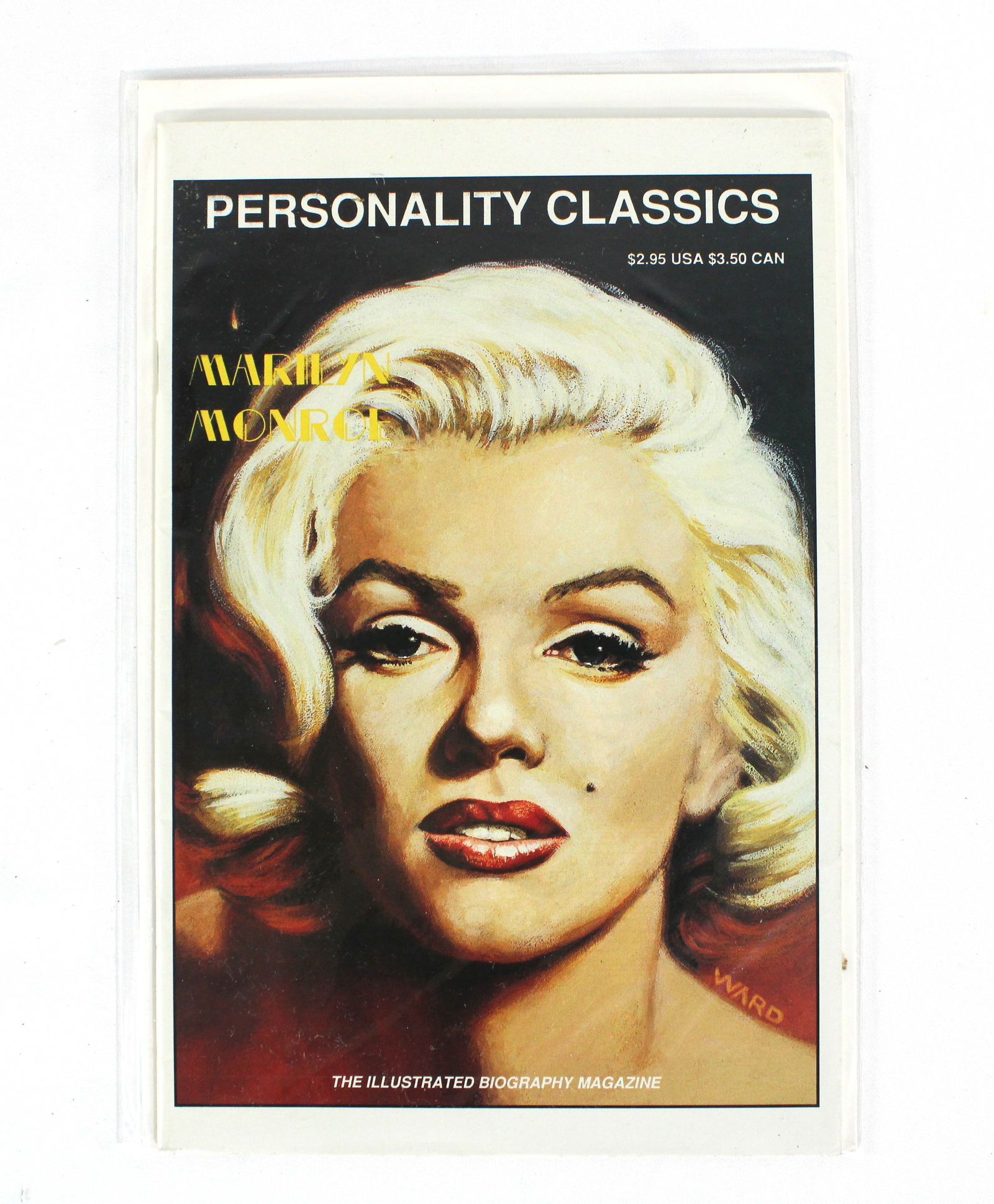 Personality Classics Marilyn Monroe Illustrated Biography Magazine Auction