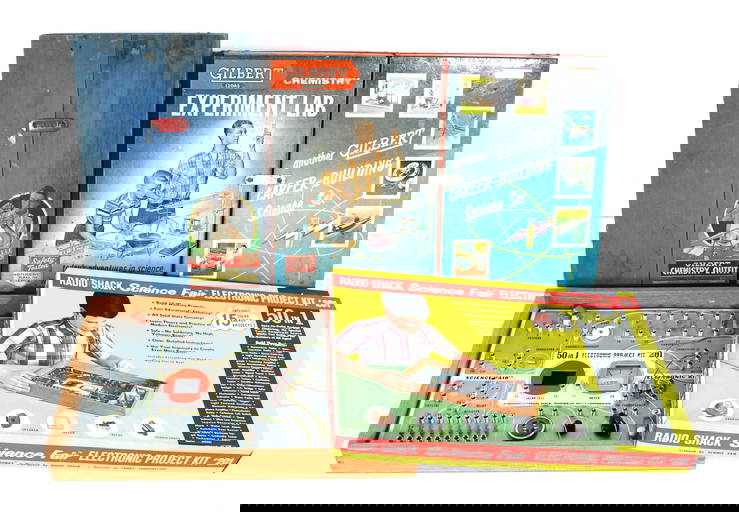 Gilbert Chemistry / Experiment Toy Lab And Radio Shack Science Fair Kit