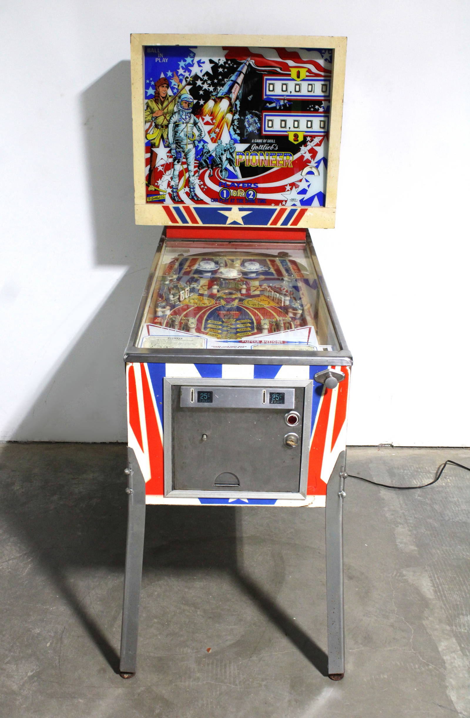 Gottlieb Pioneer Pinball Machine Auction