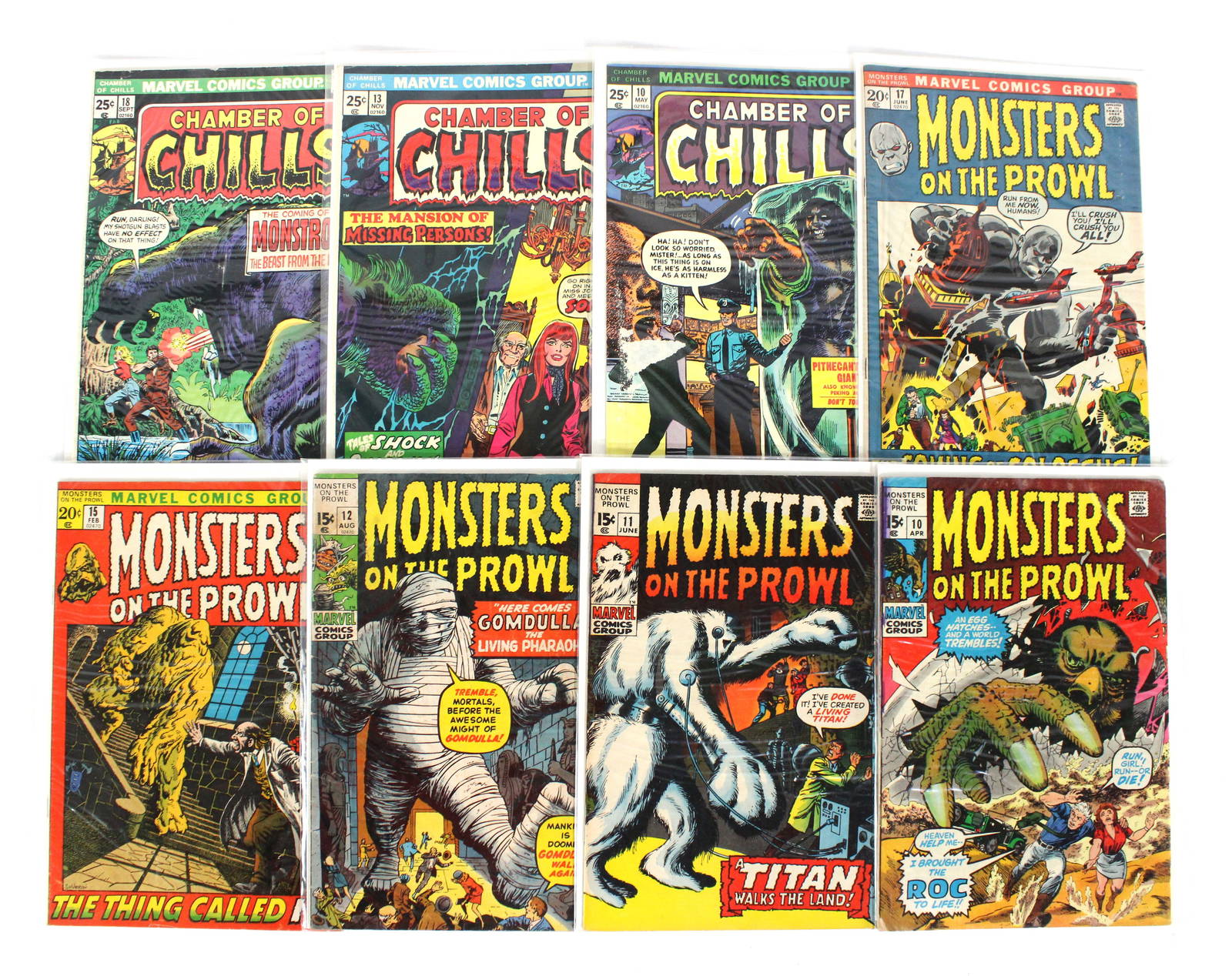 Monsters On The Prowl/ Chamber Of Chills, Marvel Comics Auction