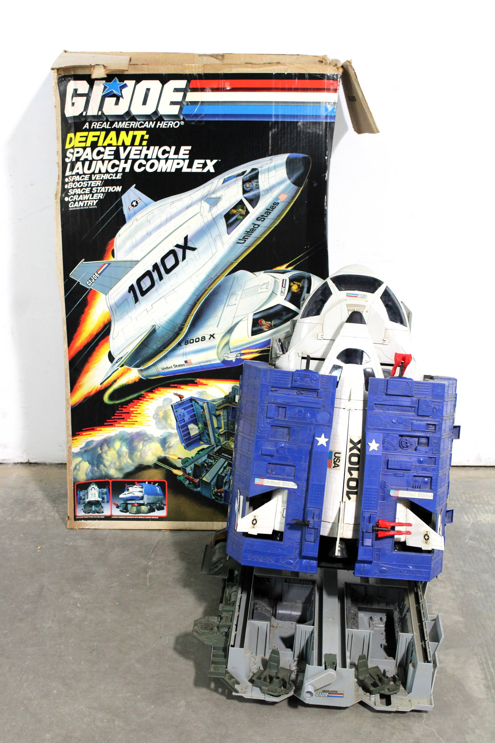 Hasbro G.i. Joe Defiant Space Vehicle Launch Complex With Original Box ...