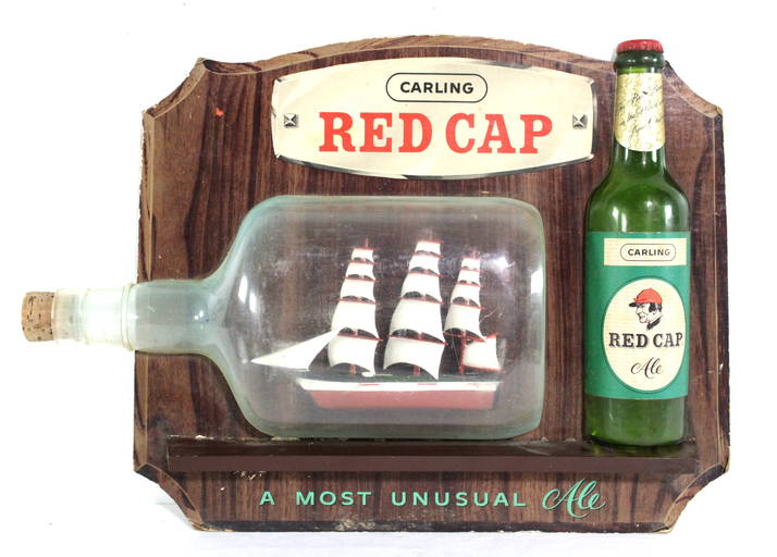 Red Cap Ale Beer Sign