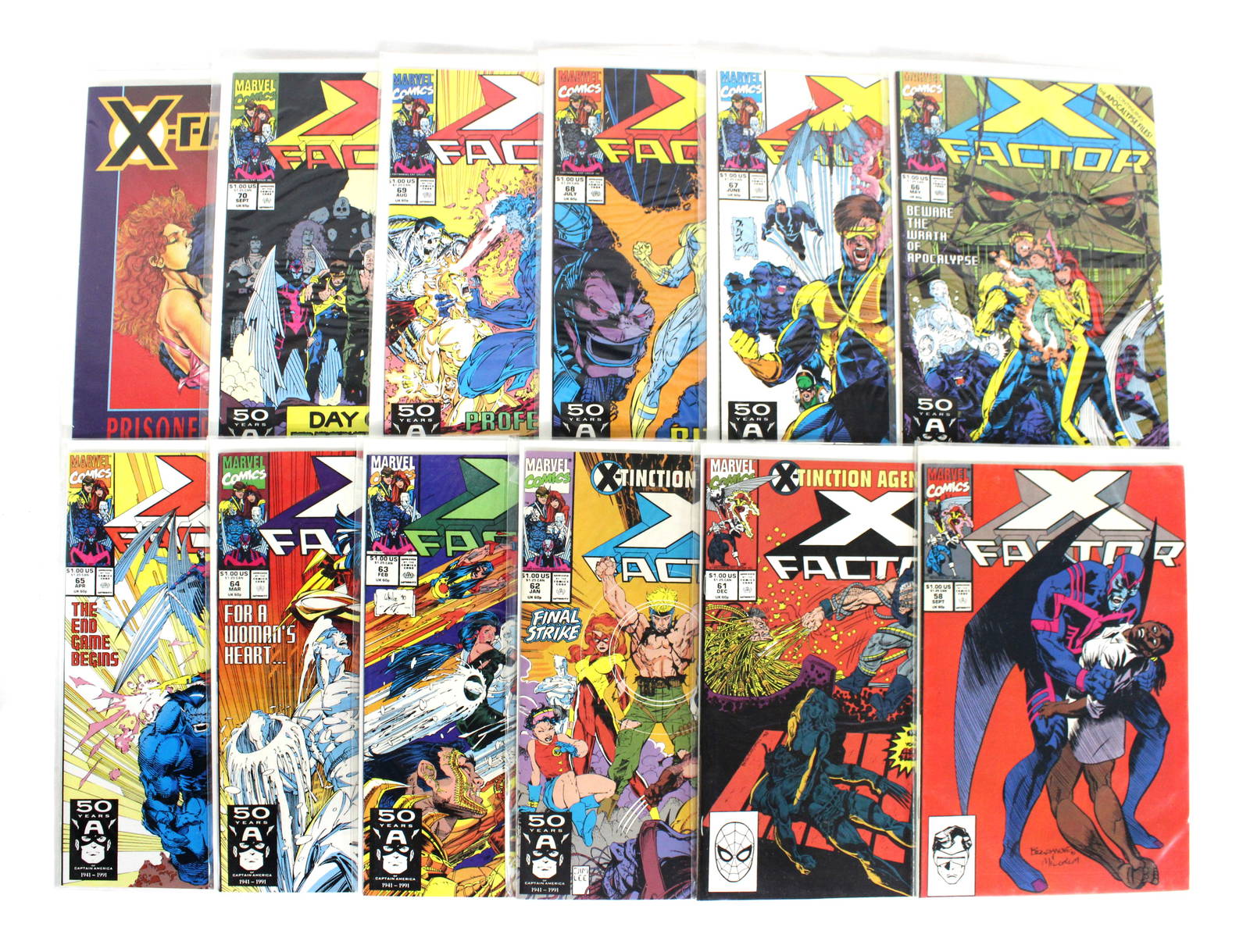 X-factor, Marvel Comics (lot 4) Auction