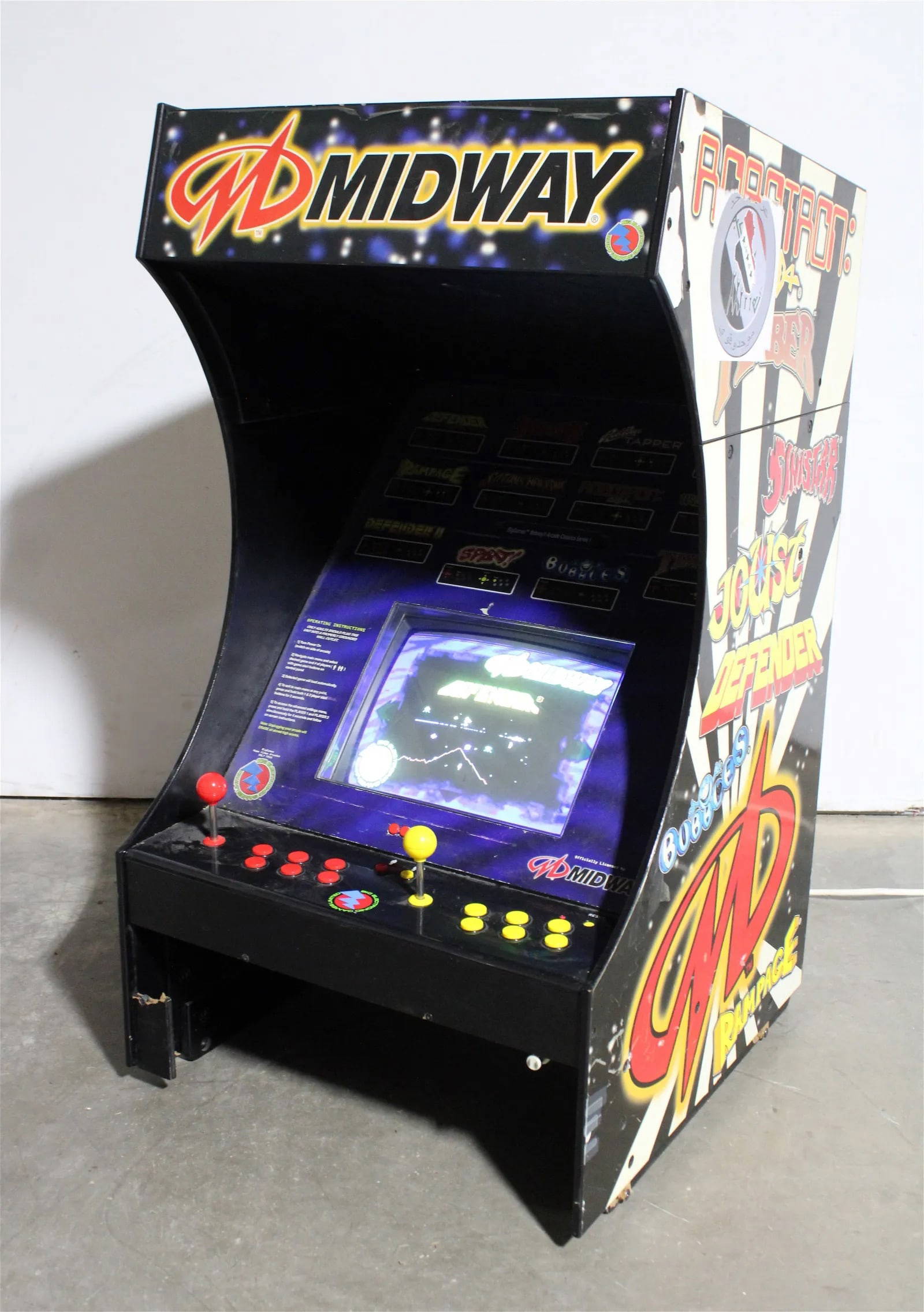Midway Multicade Including Bubbles, Rampage, Robotron And More Auction