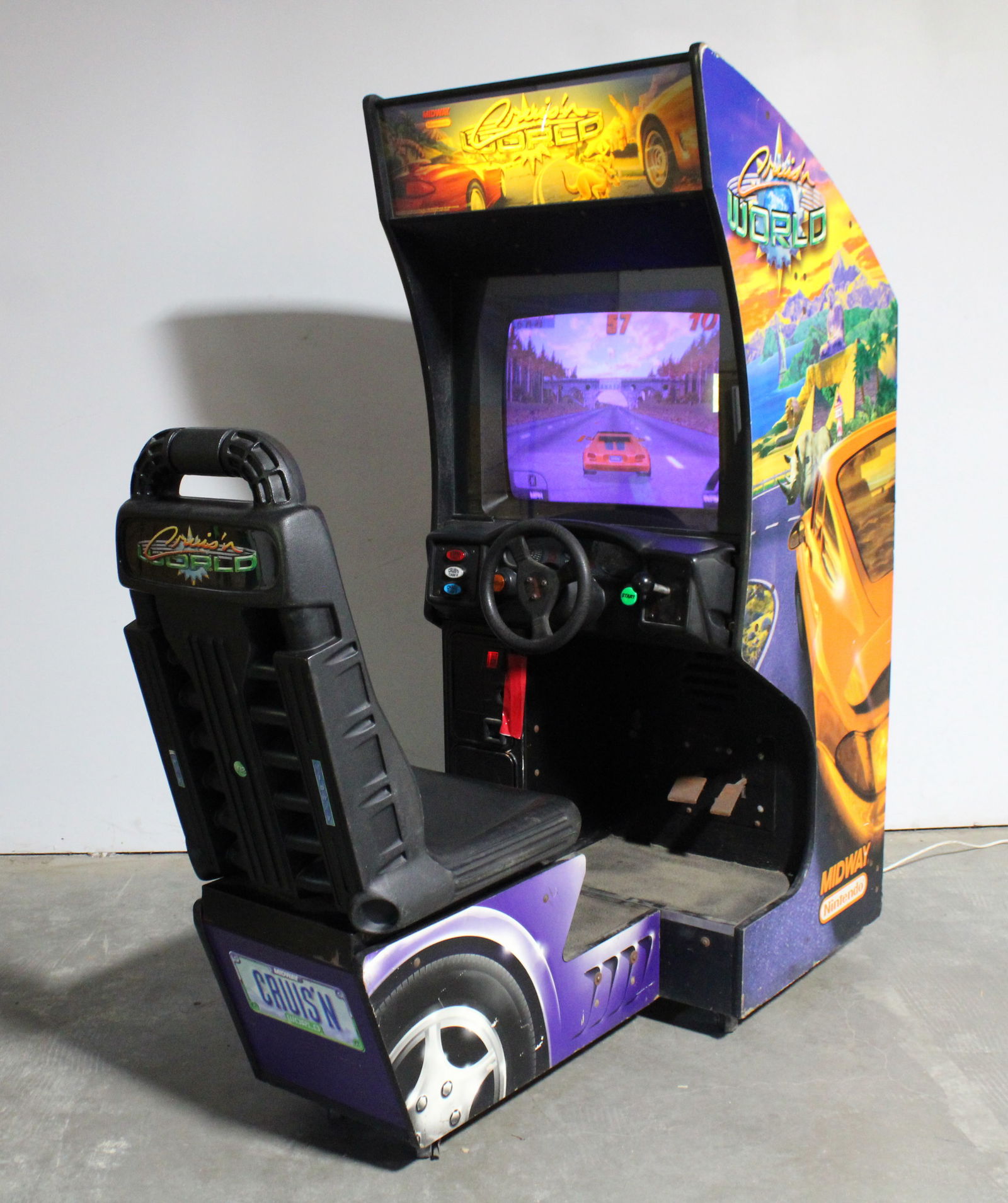 Midway Cruis'n World Sit Down Racing Arcade Game Auction