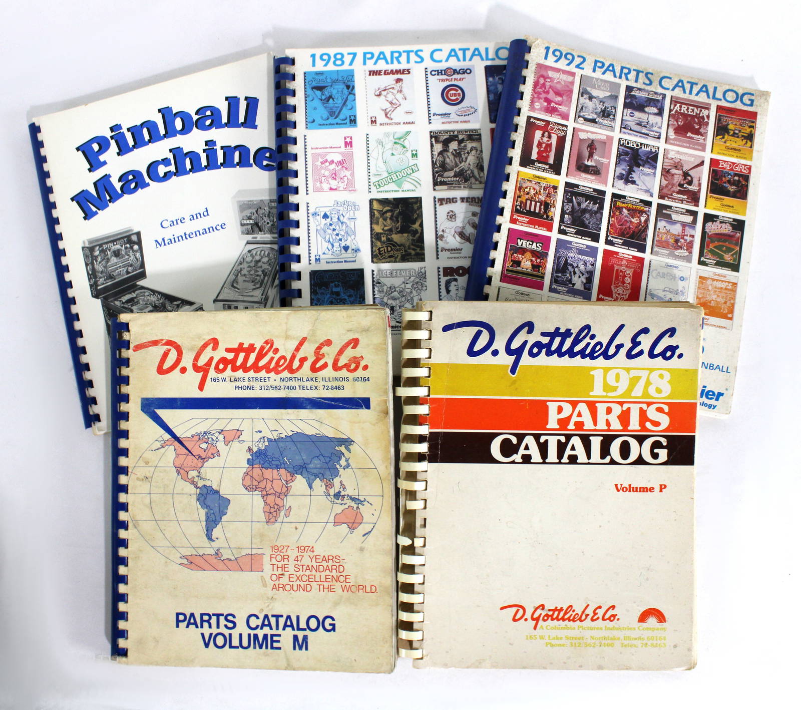 Gottlieb Pinball Service Manuals Auction