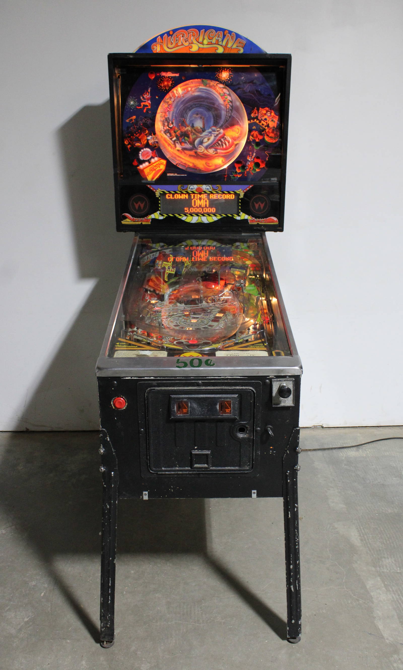 Williams Hurricane Pinball Machine Auction