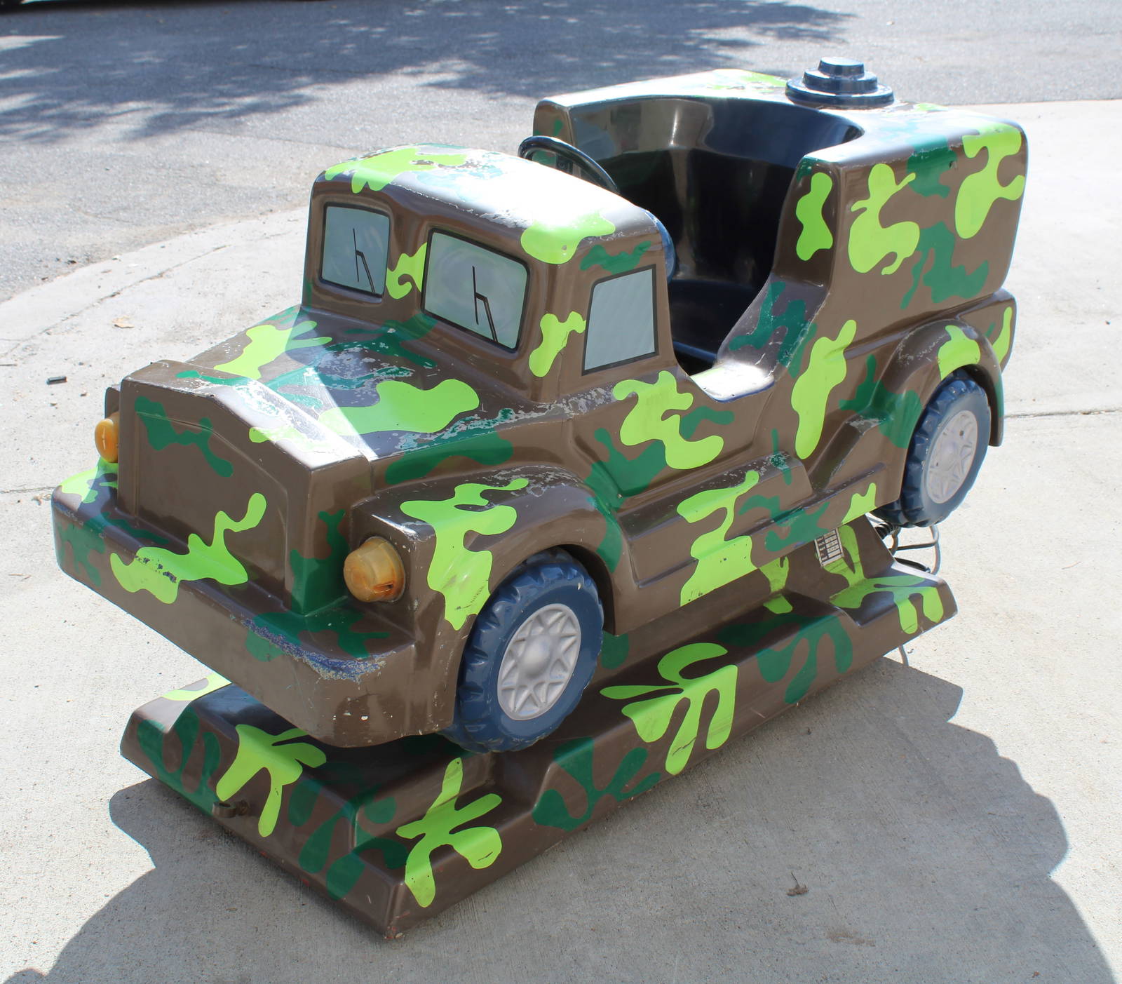 Jeep Camoflauge Coin Operated Kiddie Ride Auction