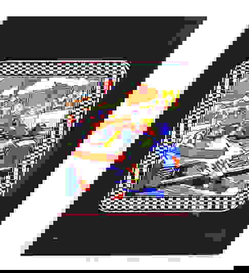 Atari Pole Position Arcade Art, Framed Auction