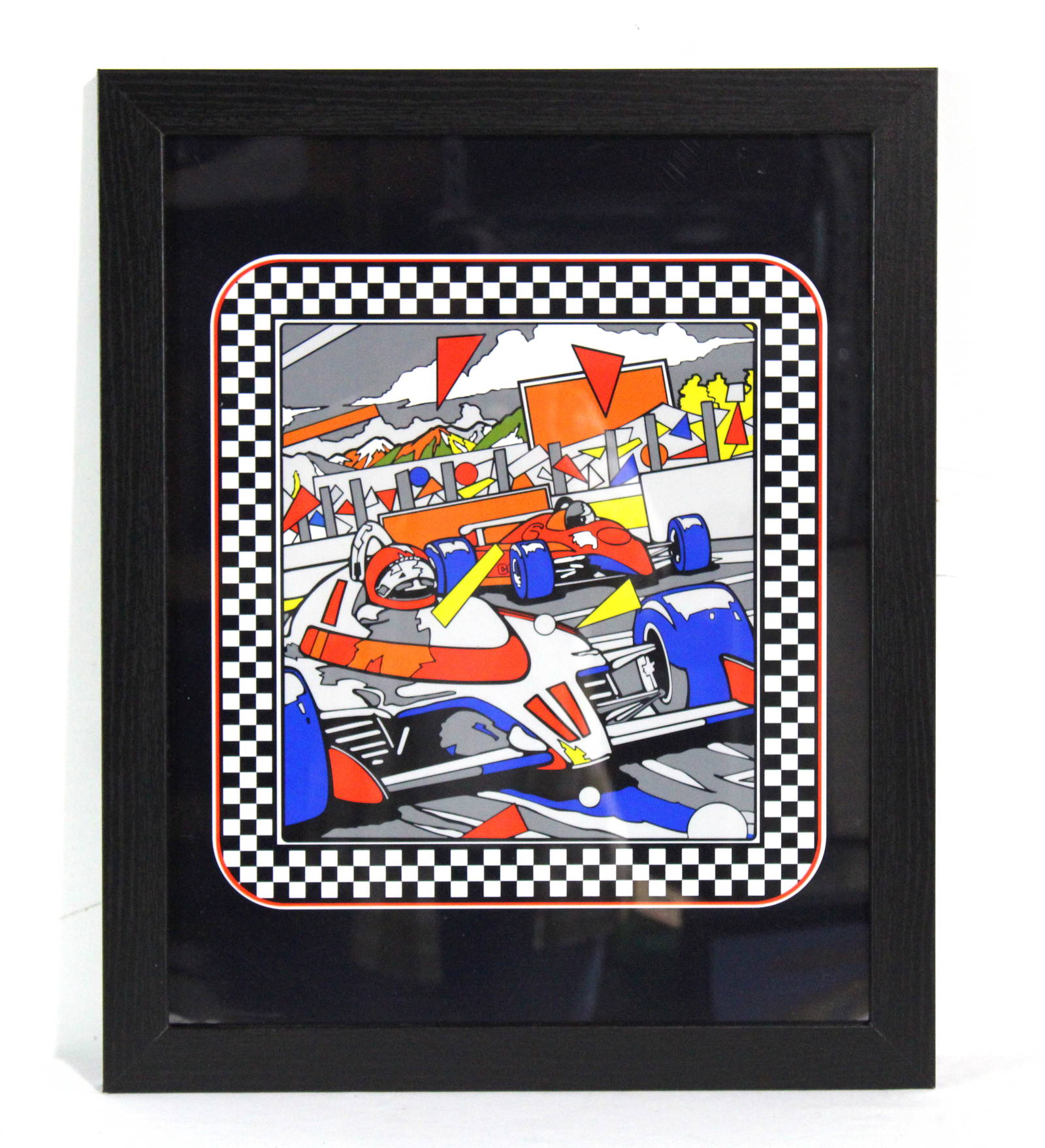 Atari Pole Position Arcade Art, Framed Auction