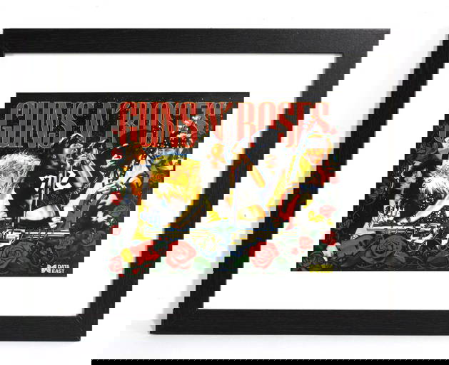 Data East Guns And Roses Pinball Art, Framed