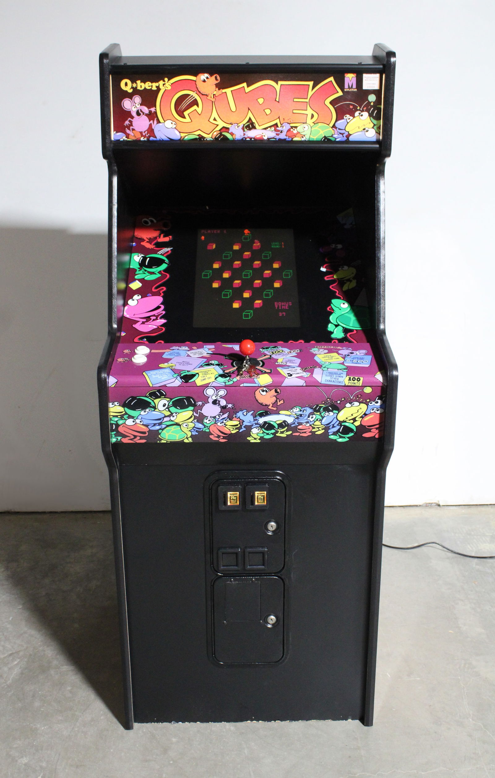 Mylstar Q*berts Qubes Arcade Game, New Build Auction