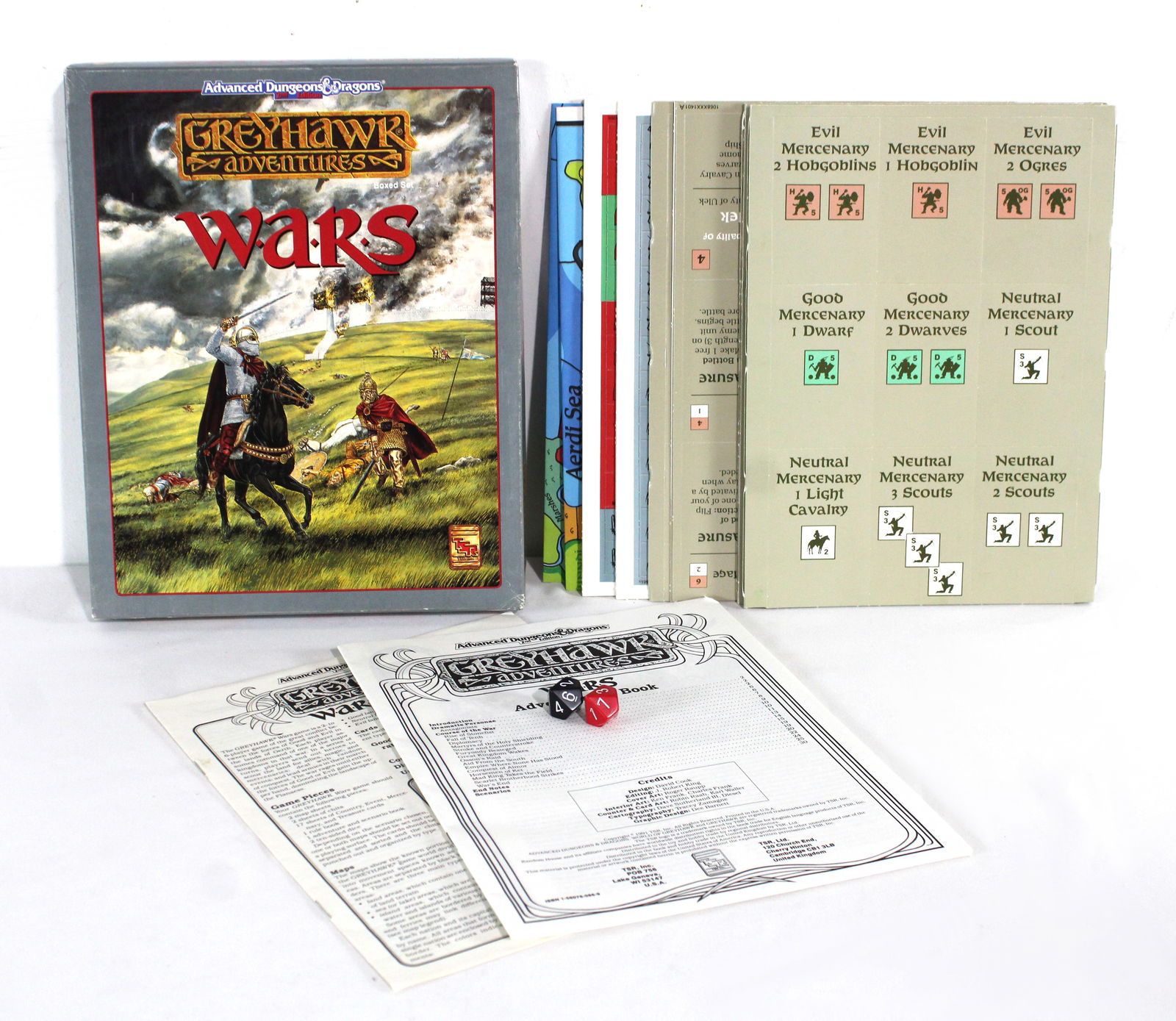 Dungeons & Dragons Greyhawk Adventures Wars Boxed Set Board Game Auction