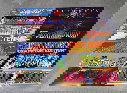 Translite Arcade Headers Incl. Teenage Mutant Ninja Turtles And Mortal ...