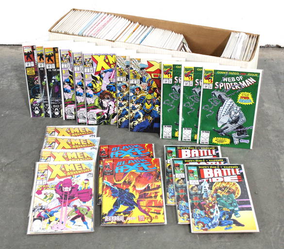 Assorted Comics Incl. Web Of Spiderman Issue 100 And Hulk 30th ...