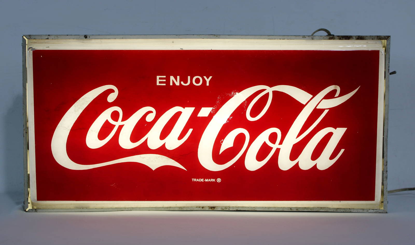 Coca Cola Light Up Sign Auction