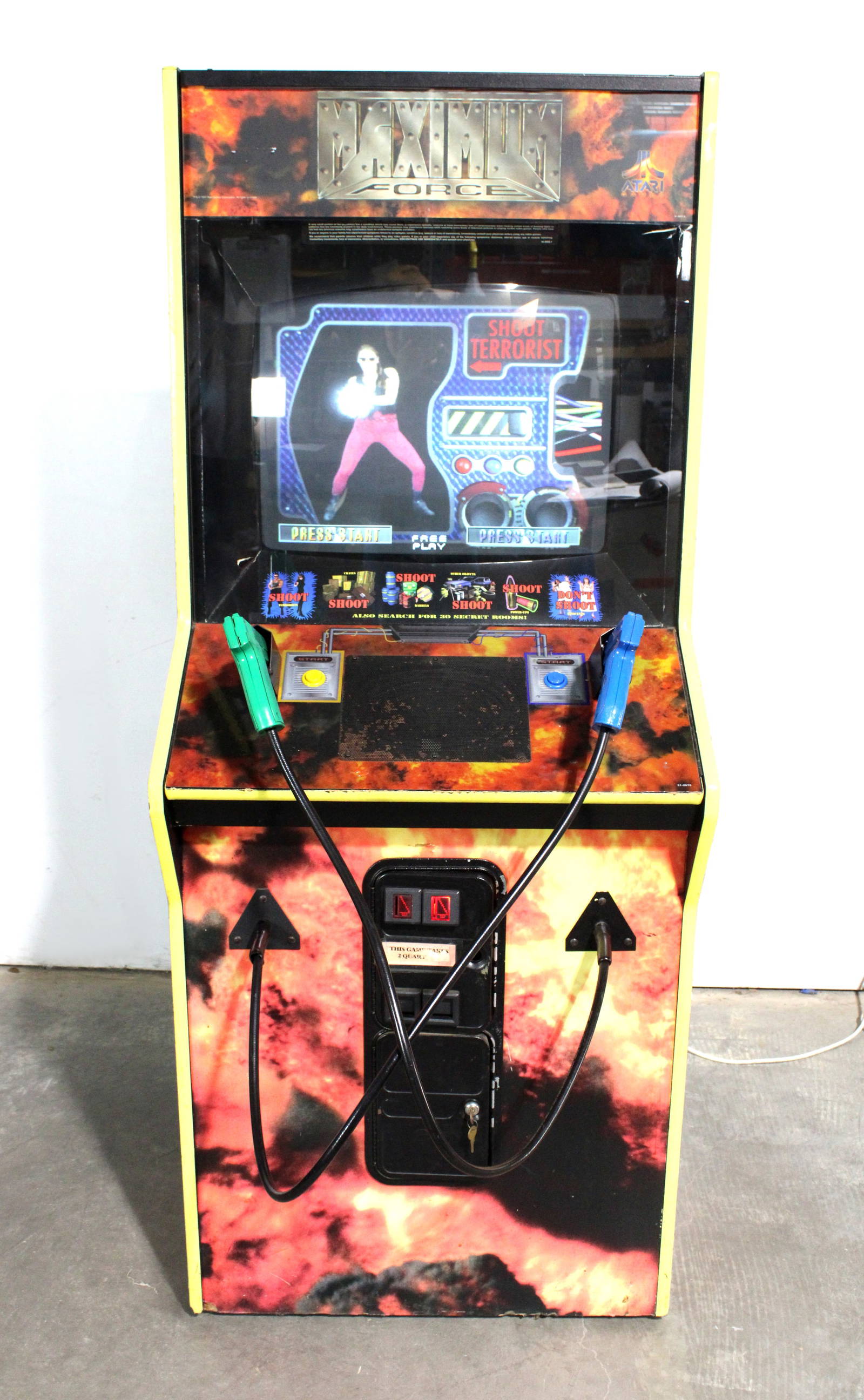 Atari Maximum Force Arcade Game Auction