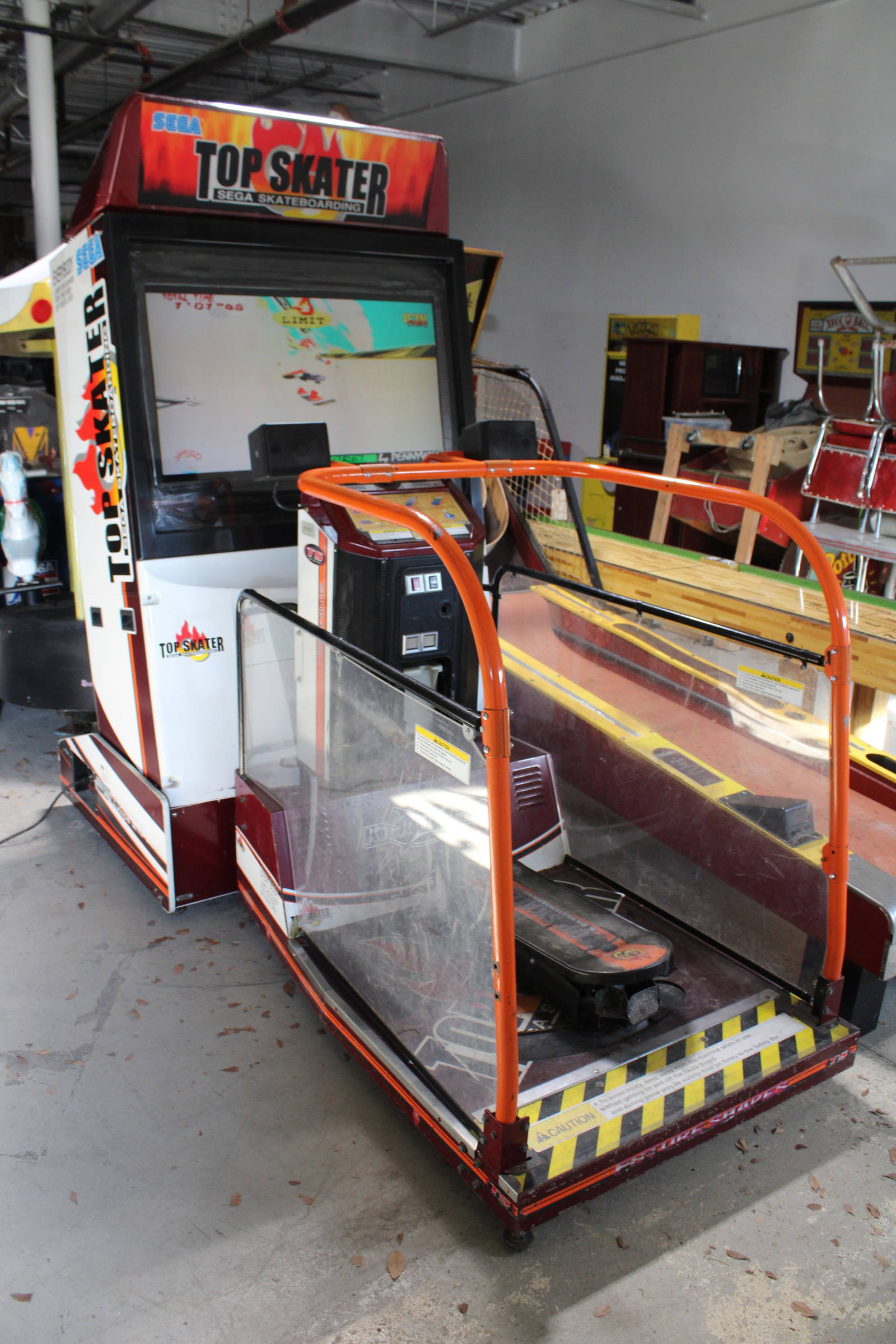 Sega Top Skater Skateboarding Arcade Game Auction