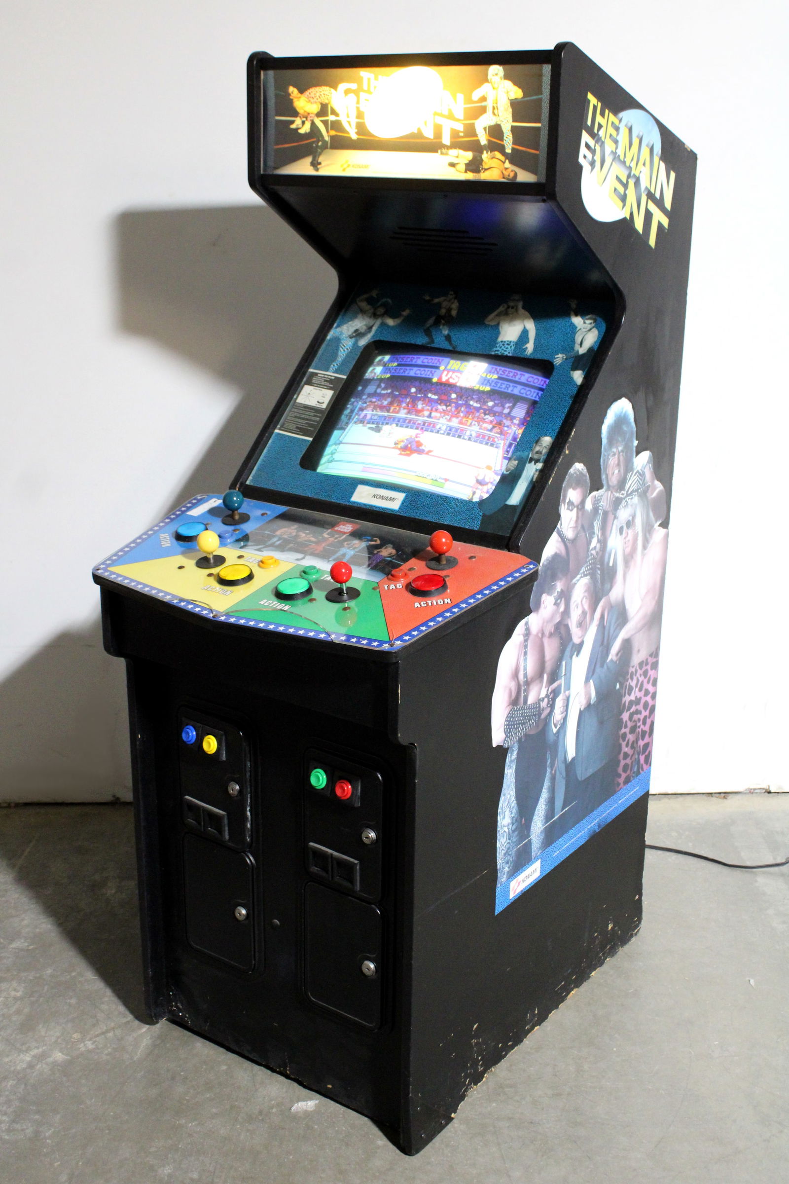 Konami The Main Event Wrestling Arcade Game Auction